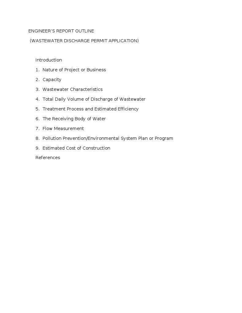 Engineers Report Outline (WDP) | PDF | Science & Mathematics