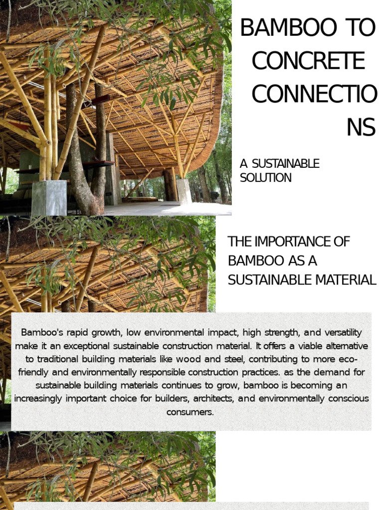 Bamboo Concrete Connections | PDF