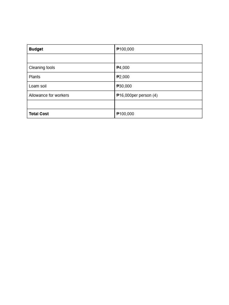 Barangay Linis Budget | PDF