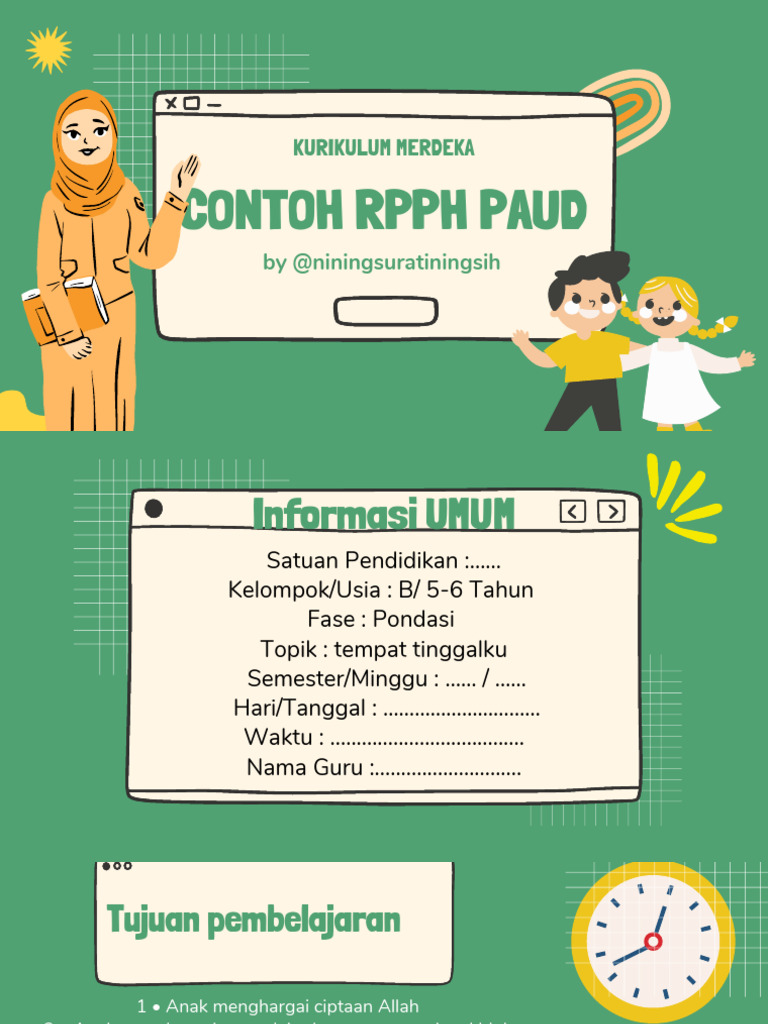 RPPH PAUD: Topik Tempat Tinggalku | PDF