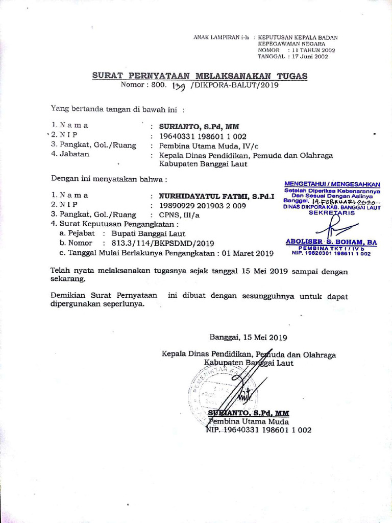 SPMT Legalisir | PDF