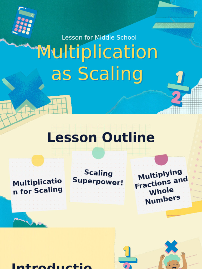 Multiplication As Scaling Lesson For Middle School | PDF | Mathematical ...