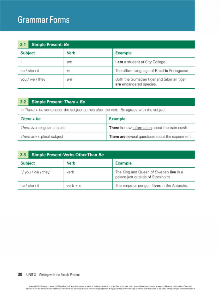 PRESENT SIMPLE - Great Grammar | PDF
