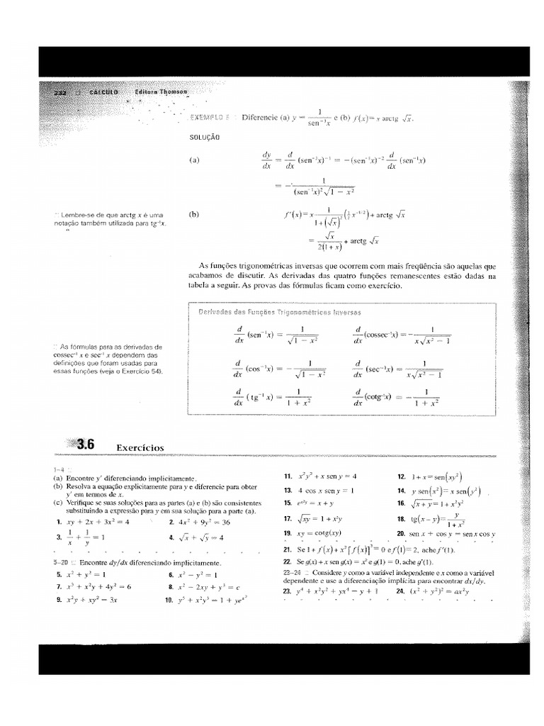 Lista4 Derivadas | PDF
