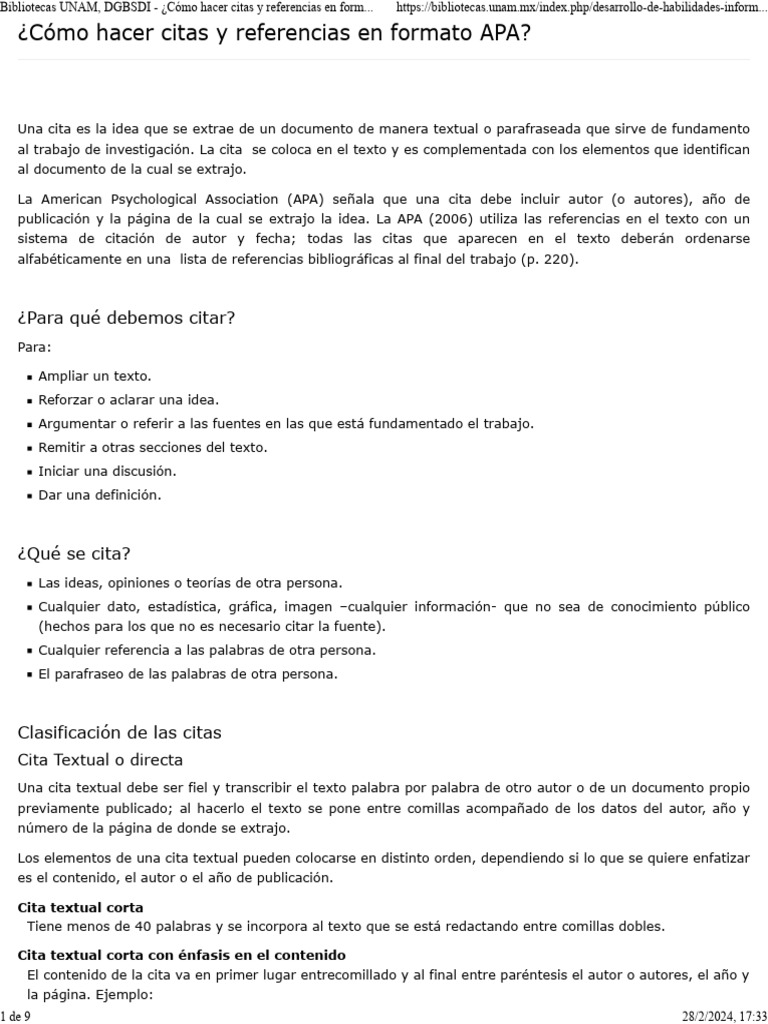 ¿Cómo Hacer Citas y Referencias en Formato APA?: ¿Para Qué Debemos ...