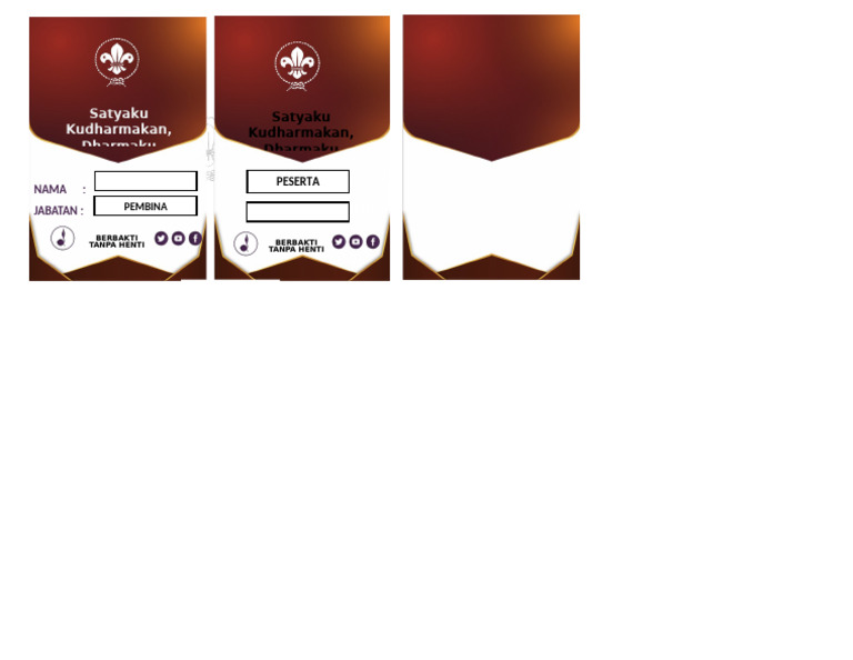 Name Tag Pramuka 2 Word | PDF