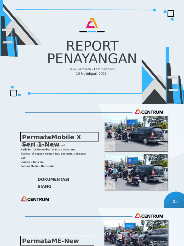 Report Penayangan Visual Bank Permata 2023 | PDF