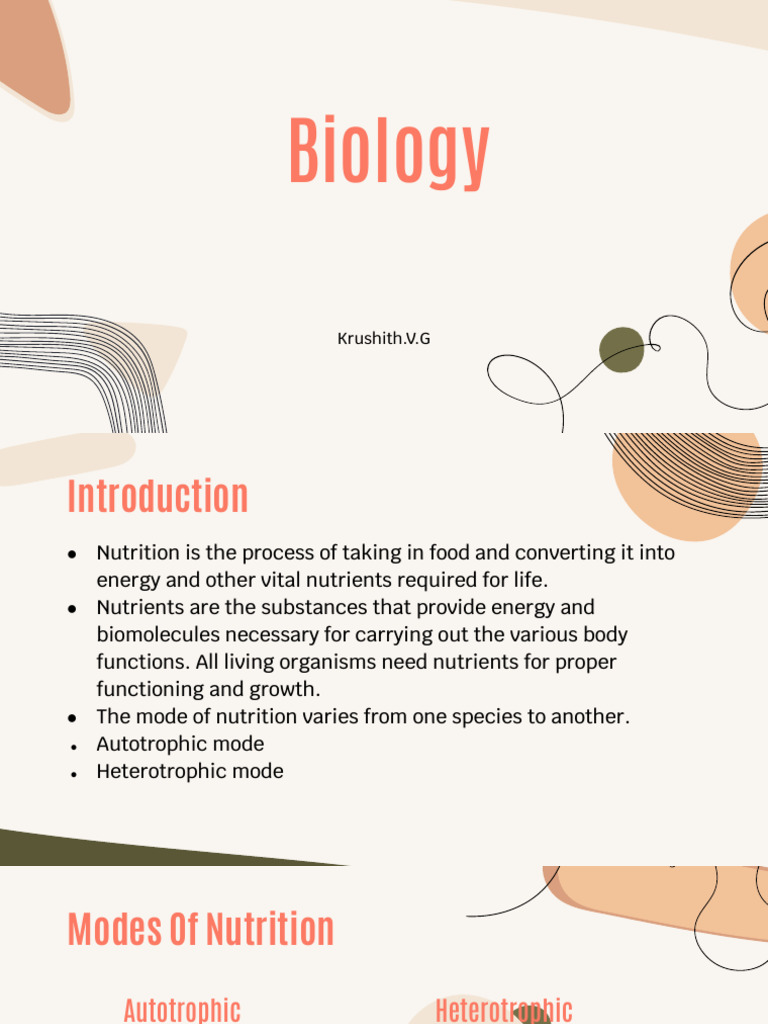Understanding Nutrition Modes in Biology | PDF | Food Web | Nutrition