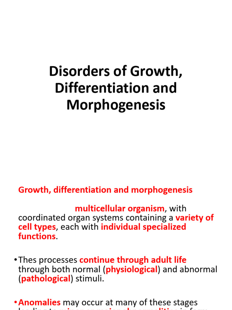 1.5 Growth, Differentiation and Morphogenesis | PDF | Wound Healing | Cell Cycle