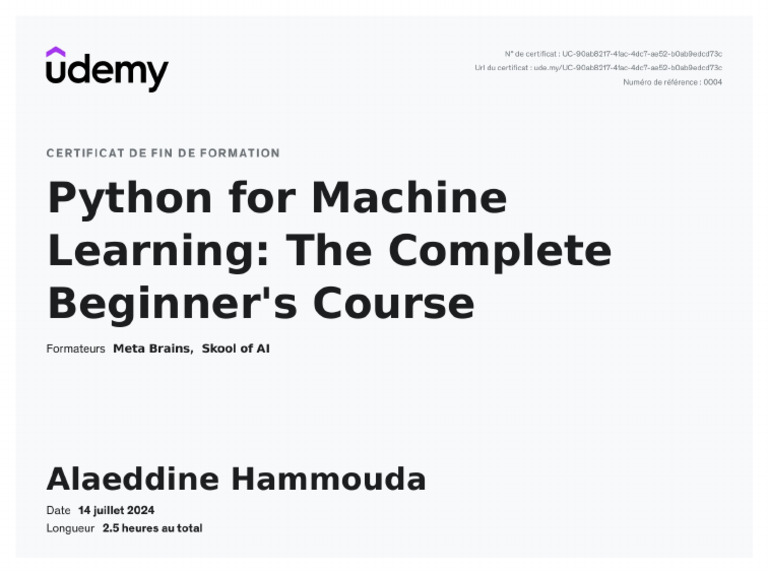 Python For Machine Learning The Complete Beginner's Course | PDF