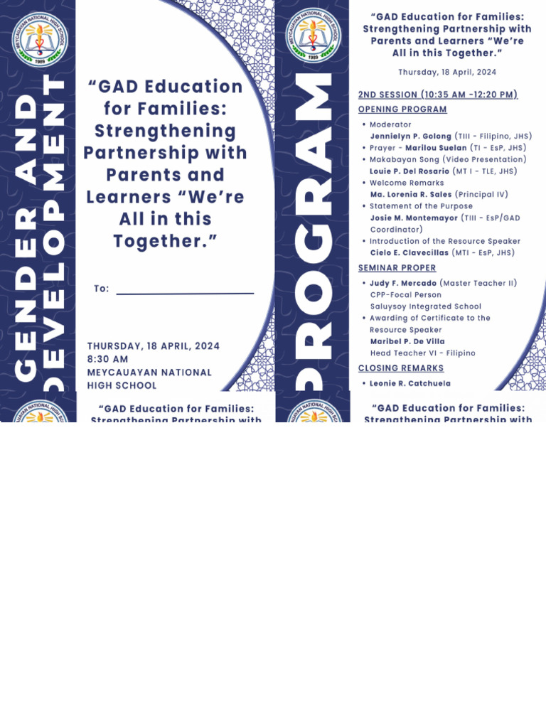 gAD Program Word | PDF