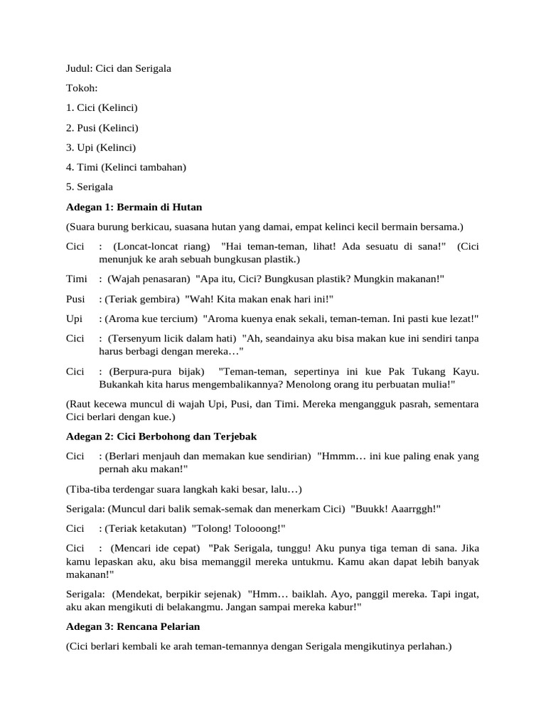 Naskah Puppet Show | PDF