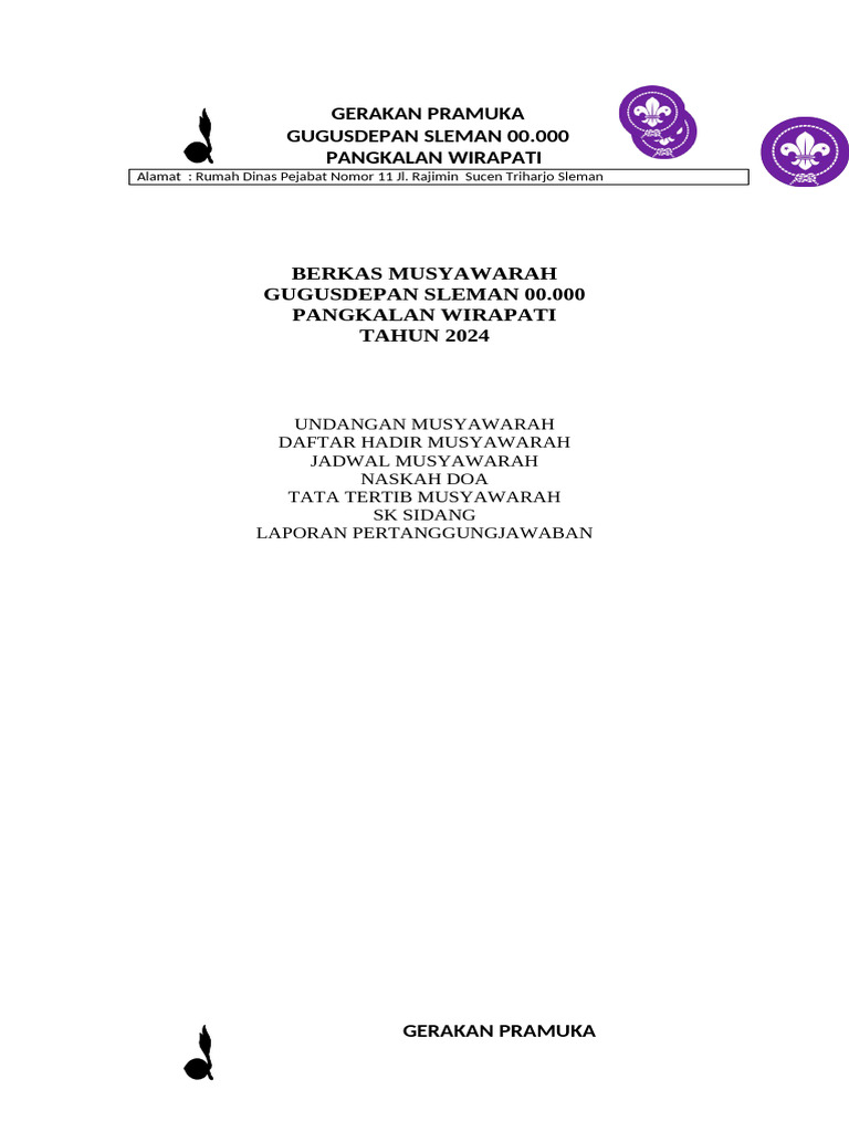 Contoh Penyelenggaraan Mugus | PDF
