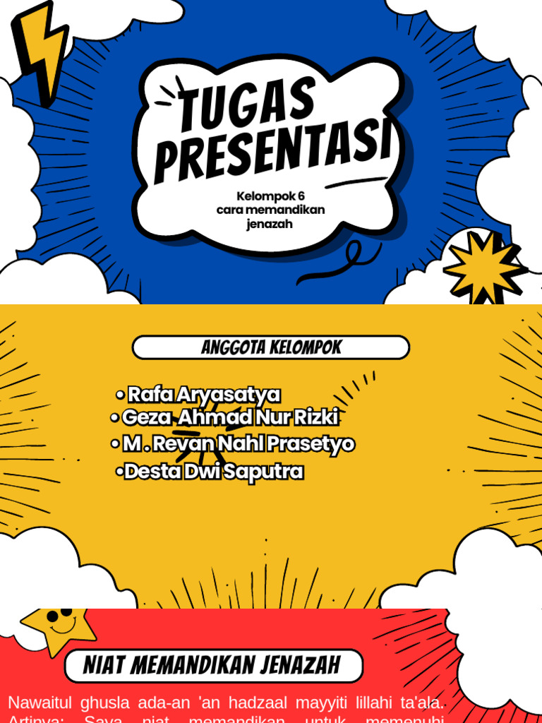 Biru Kuning Merah Ceria Komik Tugas Kelompok Presentasi - 20241018 ...