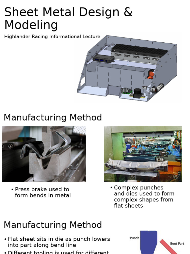 Sheet Metal Design & Modeling | PDF | Sheet Metal | Mechanical Engineering