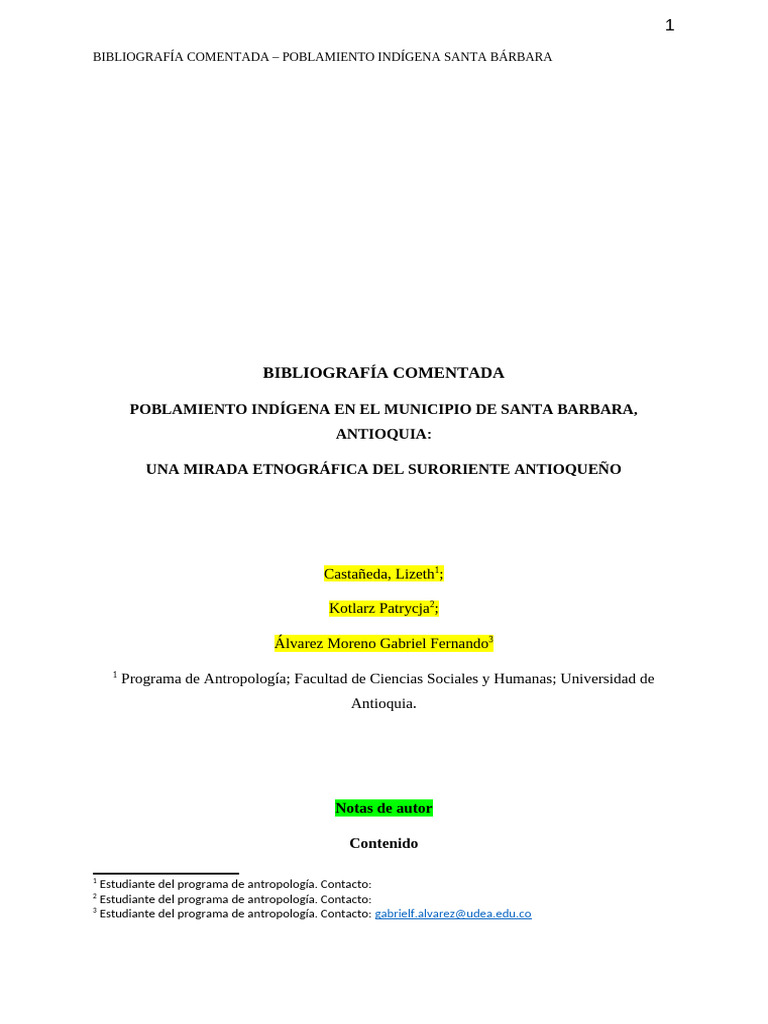 Entregable BibliografiaComentada | PDF | Etnografía | Science