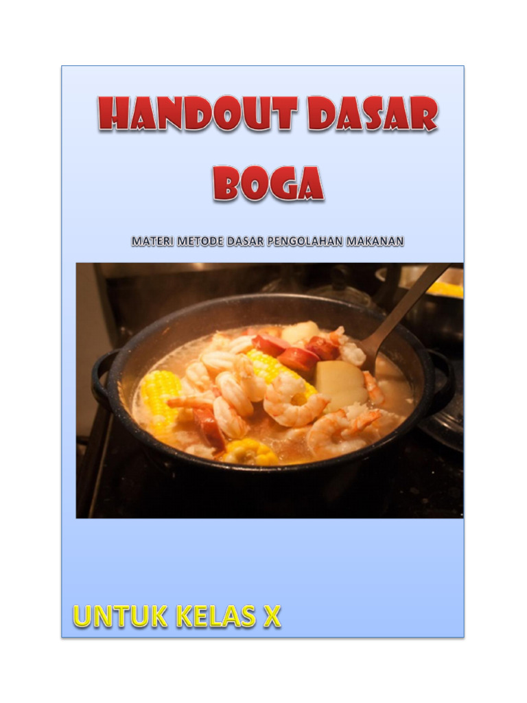 Teknik Dasar Pengolahan Makanan SMK | PDF