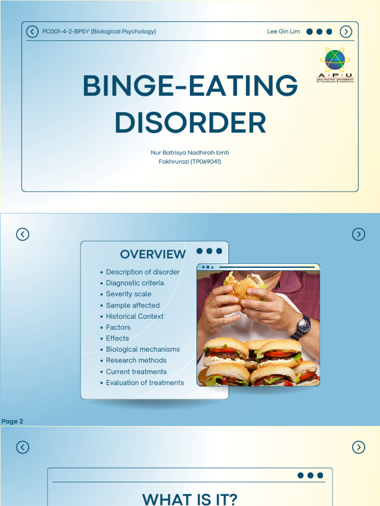 Biological Psychology Individual Presentation | PDF | Binge Eating ...