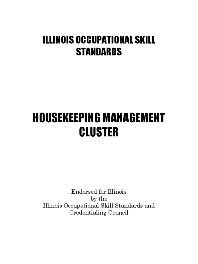 Housekeeping Standard | PDF | Emergency | Occupational Safety And ...