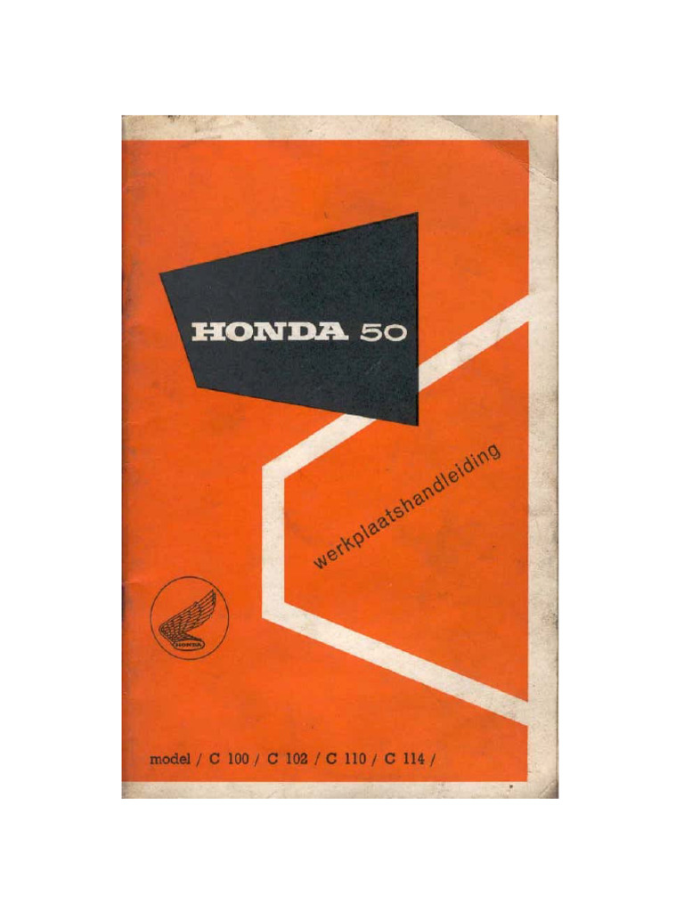 Honda c100 c102 c110 c114 Manualshop kb-1 | PDF