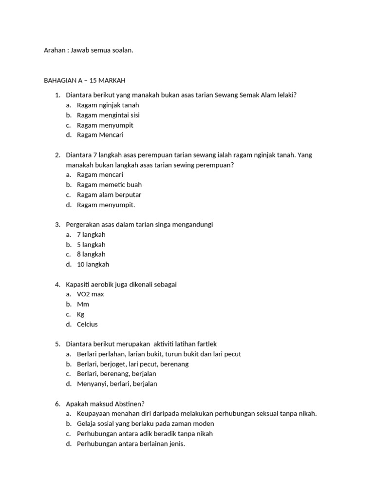 PJPK Tahun Form4 2020 | PDF