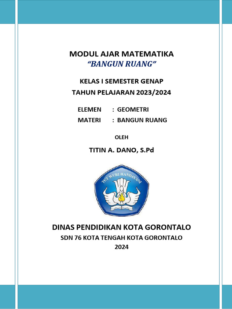 Modul Ajar matematika-Observasi-Titin Dano | PDF