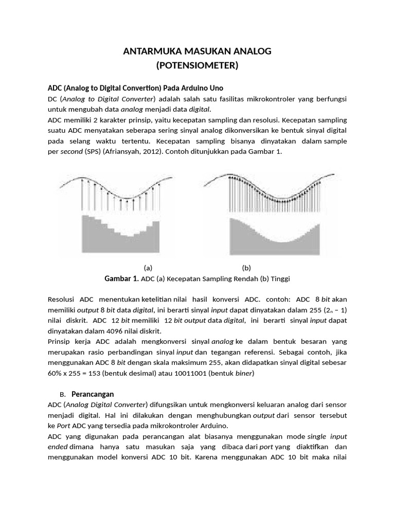 Arduino Uno Potensio Lcd I2c Pdf Teknologi And Rekayasa