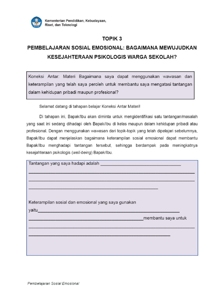 PSE - Topik 3 - Koneksi Antar Materi - Docx - PSE - Topik 3 - Koneksi Antar Materi | PDF