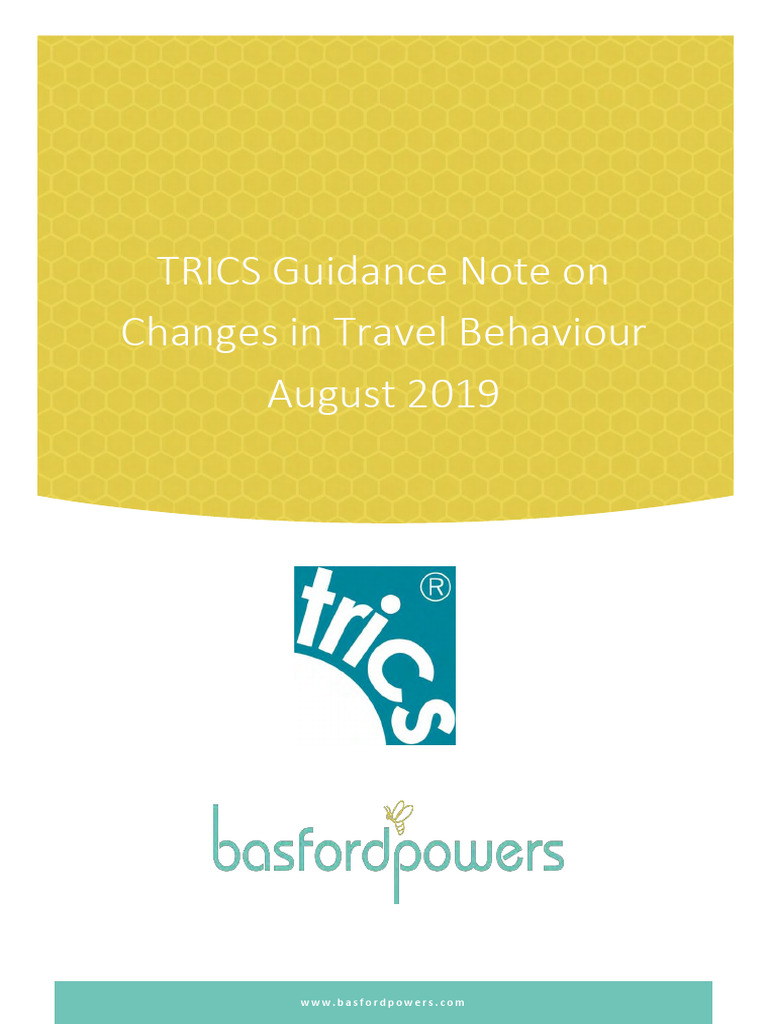Change in Travel Behaviour Published Version | PDF | Forecasting ...