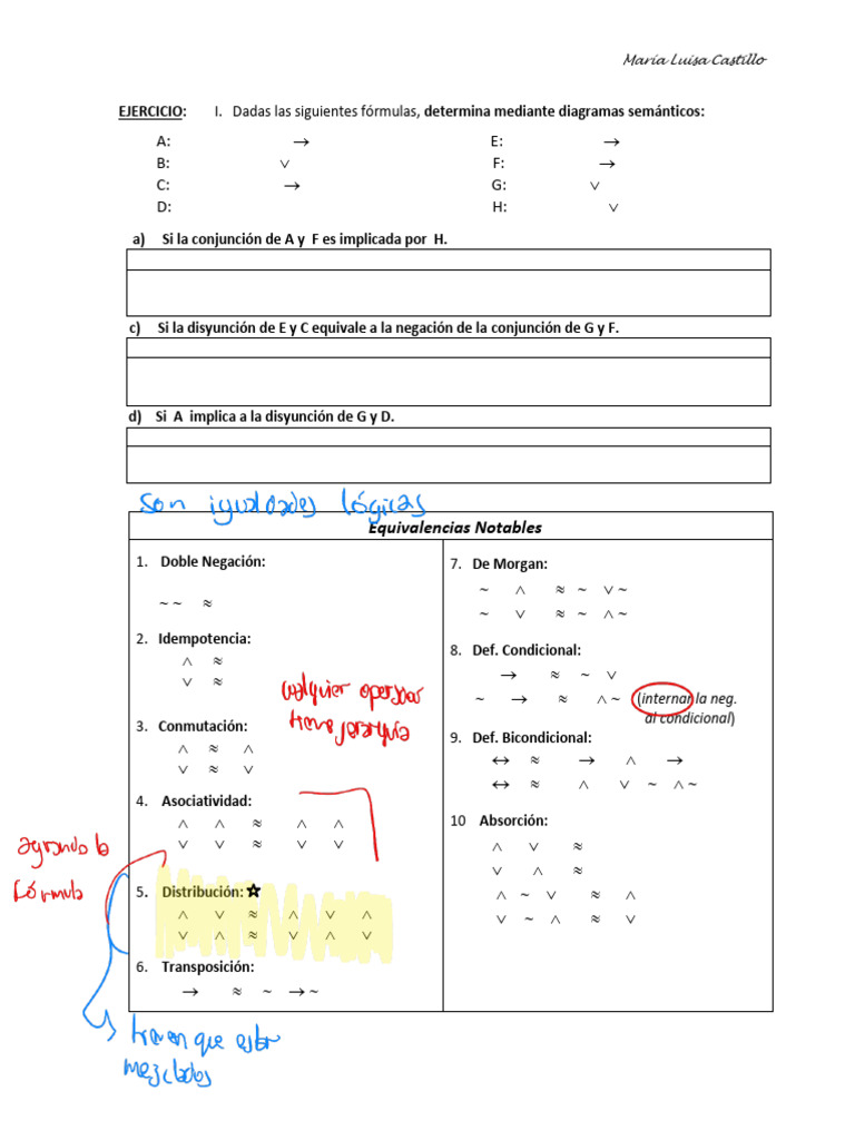 Material de Clase #8 - 241022 | PDF | Sintaxis (Lógica) | Lógica matemática
