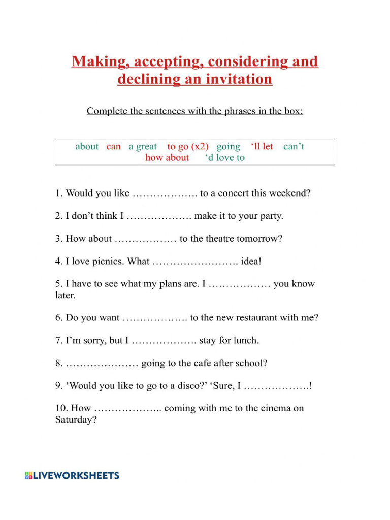 Chapter 4 Exercise 1 Grade 8 (Invitation) | PDF
