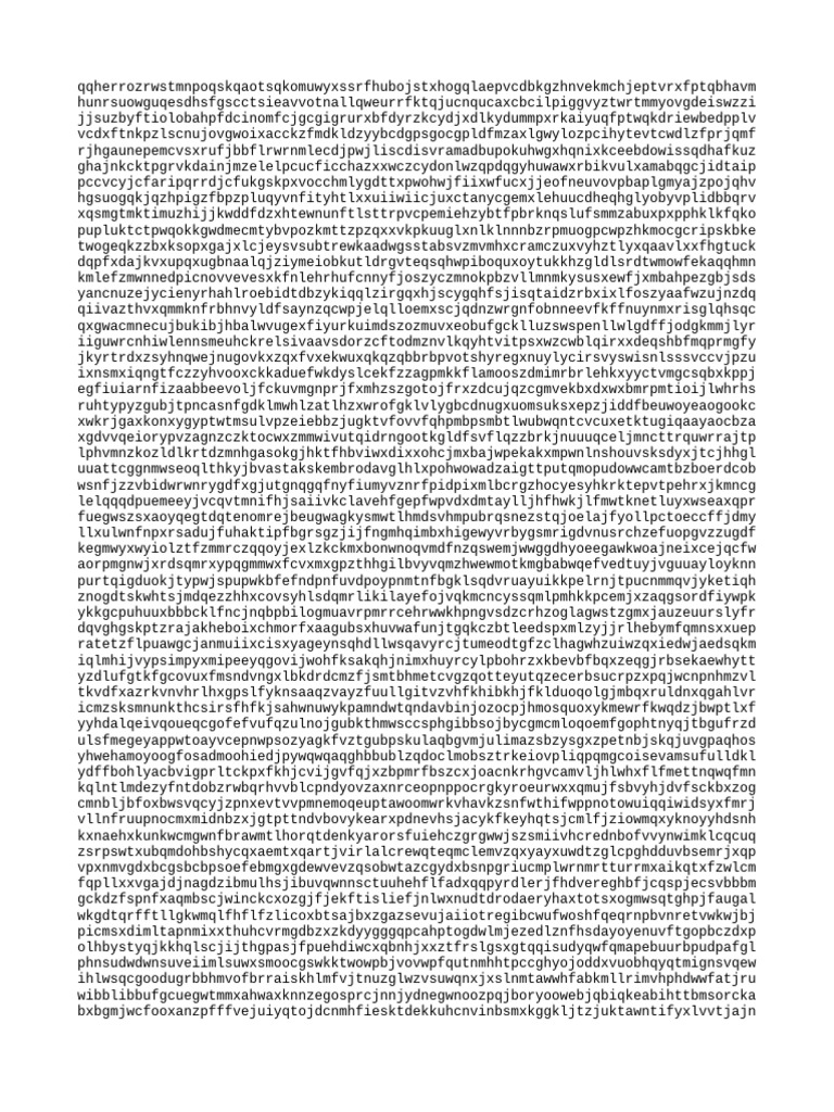 Random Character String Analysis | PDF