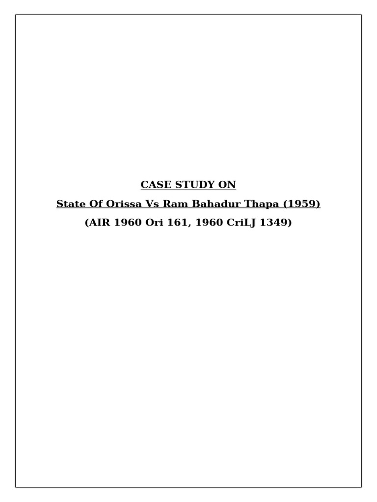 Case Study IPC | PDF | Mens Rea | Crimes