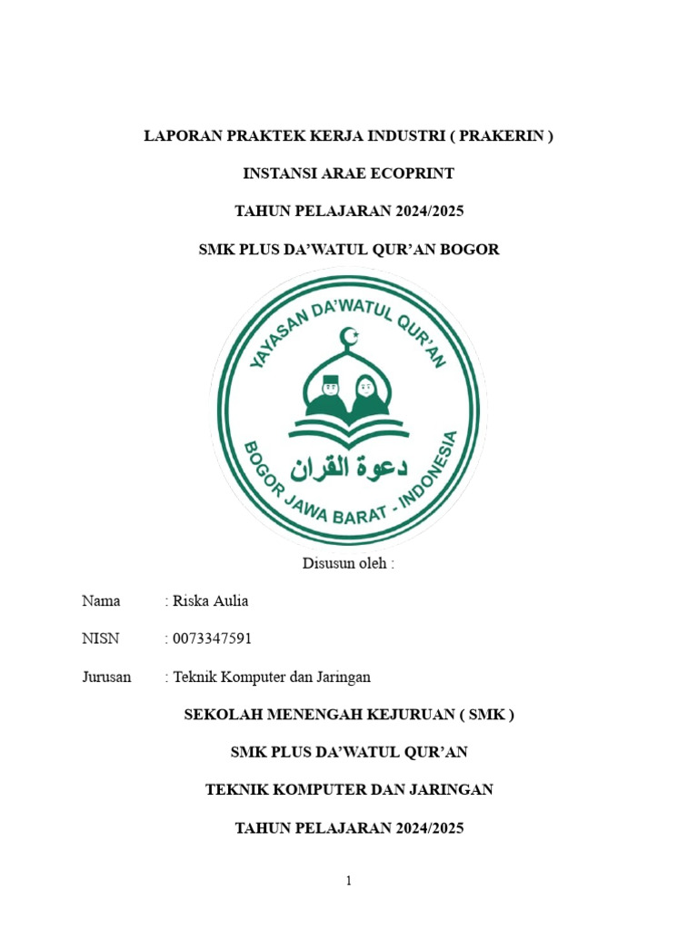 Laporan Pnya Rska | PDF