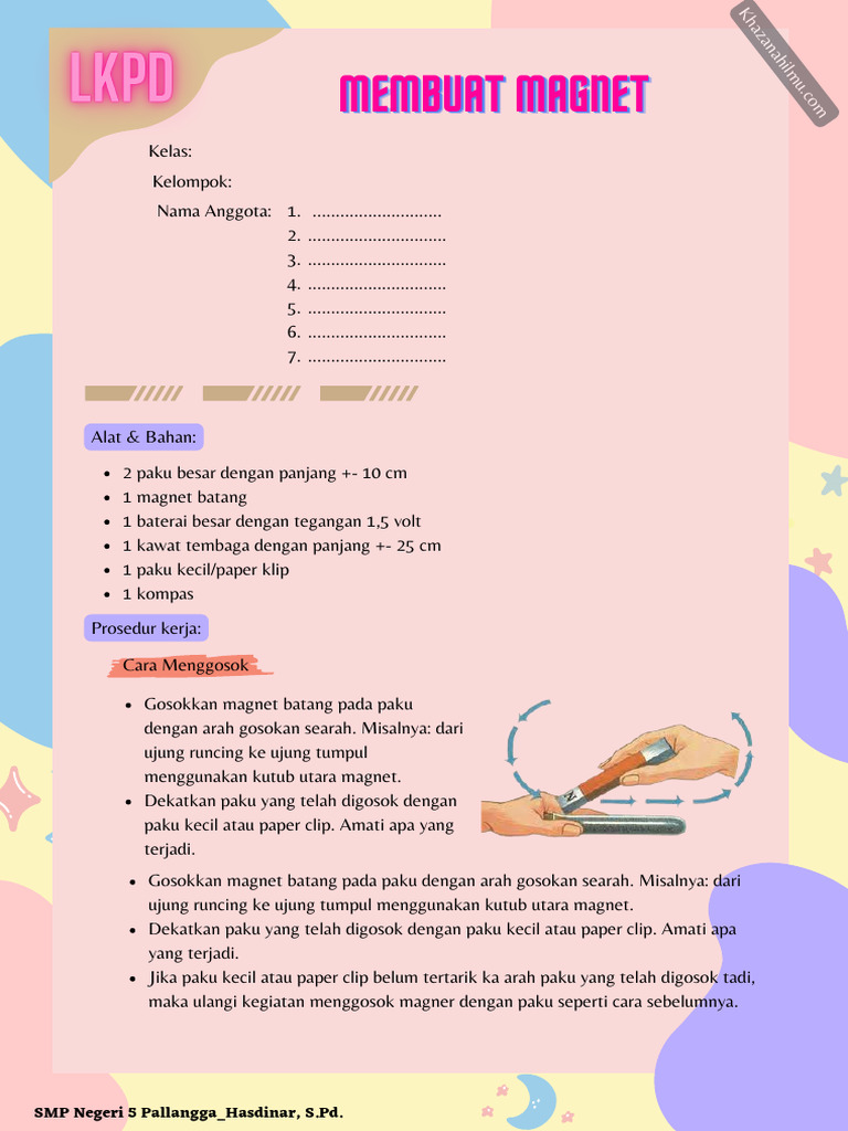 LKPD Membuat Magnet | PDF