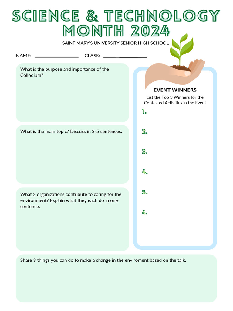SciTech-Culmination-Template | PDF