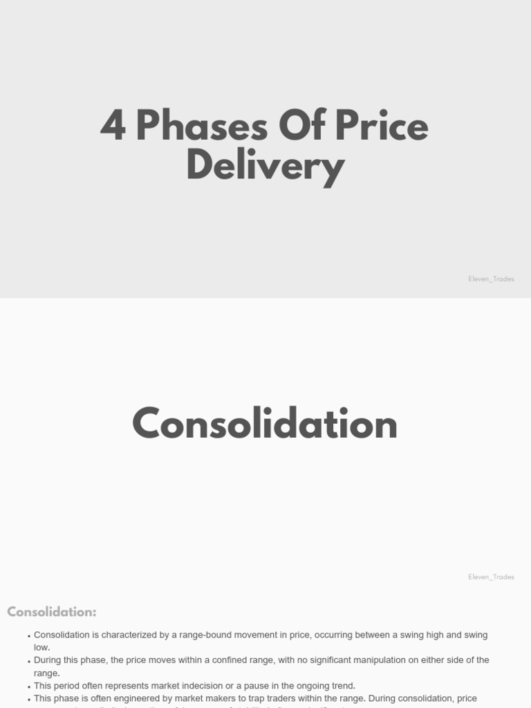4 Phases of Price Delivery | PDF | Financial Markets