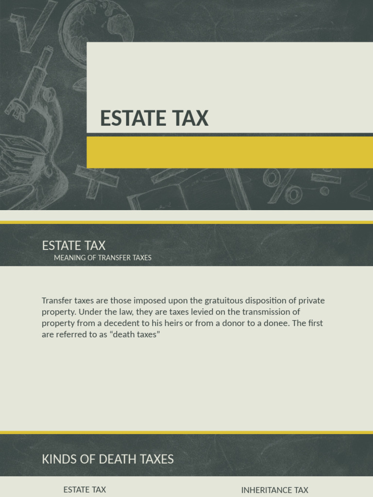 Estate Tax - Taxa | PDF | Estate Tax In The United States | Taxes