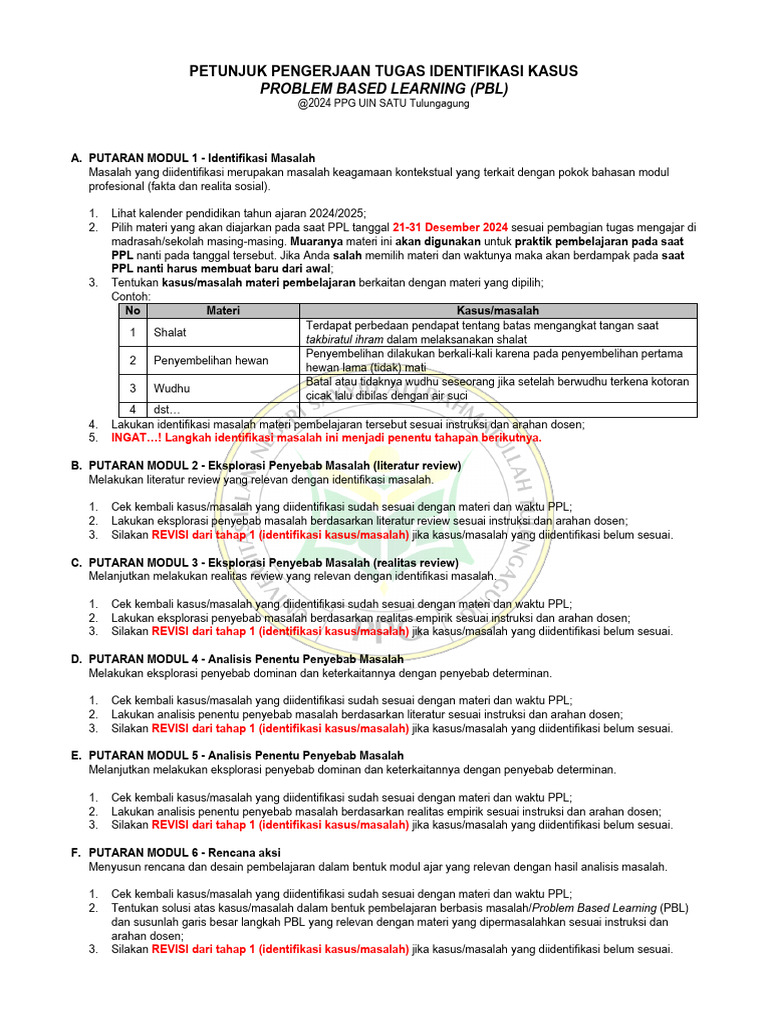 Bahan Tugas PJBL | PDF