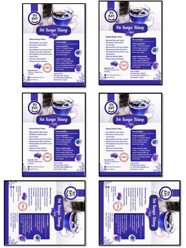 Sample Produk Makanan | PDF