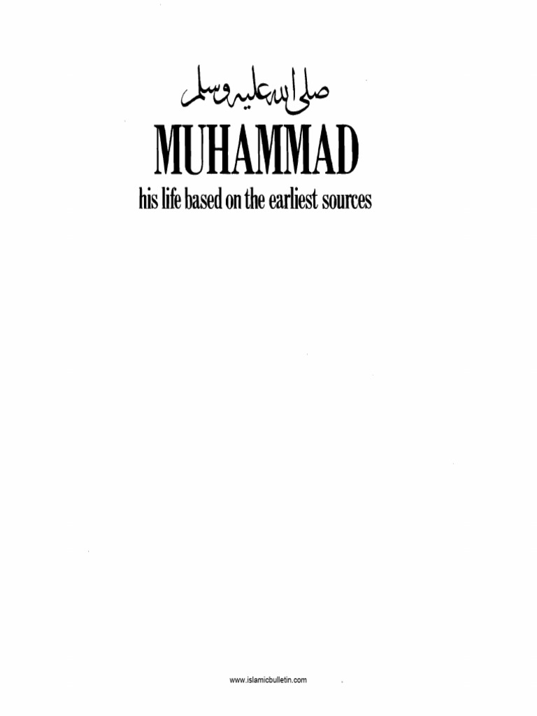 Muhammad - His Life Based On The Earliest Sources | PDF | Cocina ...