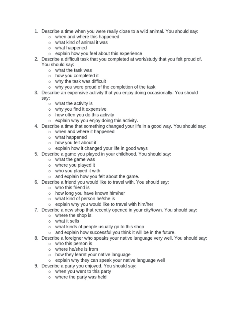 Ielts General Writing Task 1 Questions | PDF