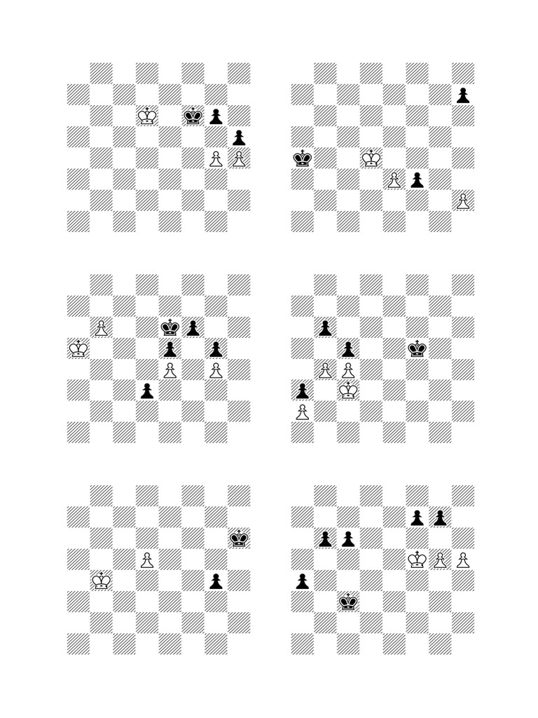 Pawn Endgame - 1200-1500 - 3 | PDF | Chess Theory | Chess