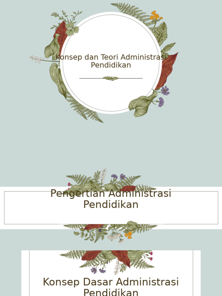 Konsep Dan Teori Administrasi Pendidikan | PDF