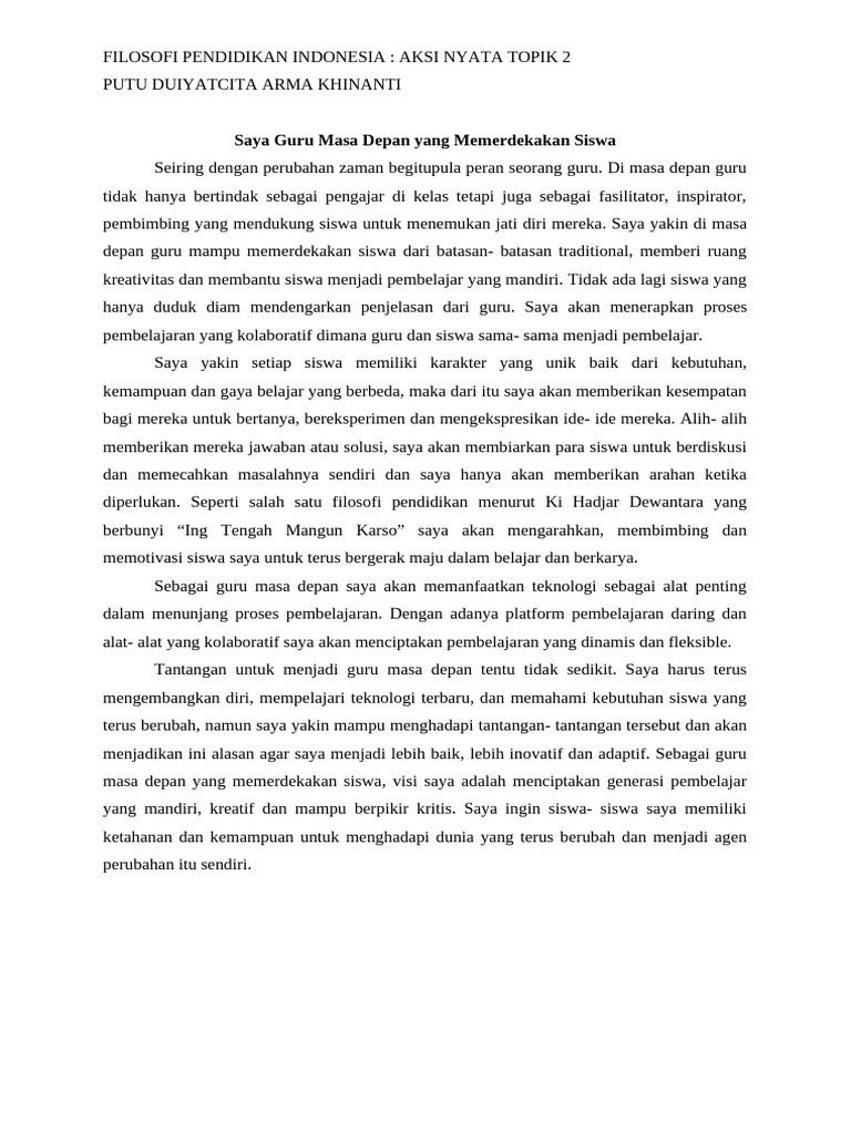 Fpi - Aksi Nyata Topik 2 | PDF