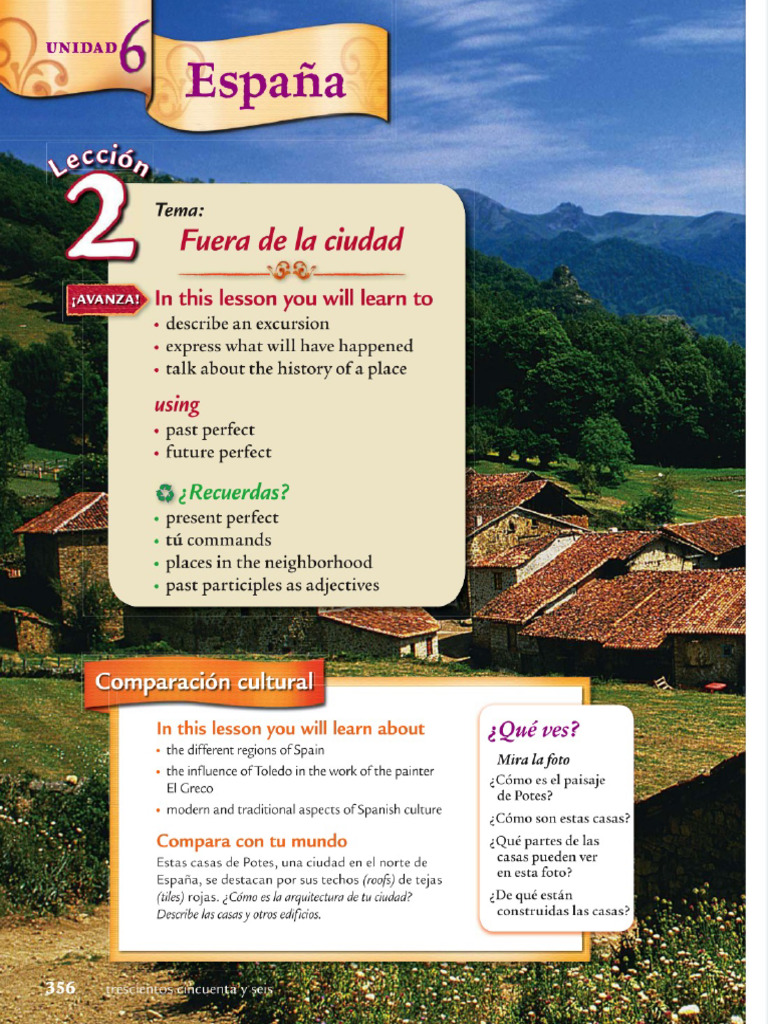 avancemos_3_unit_6_lesson_2 | PDF