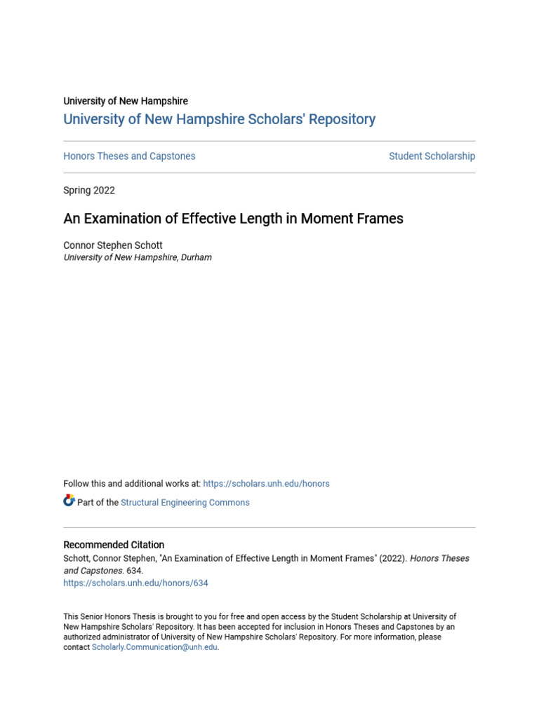 Effective Length in Moment Frames Analysis | PDF | Buckling | Beam ...