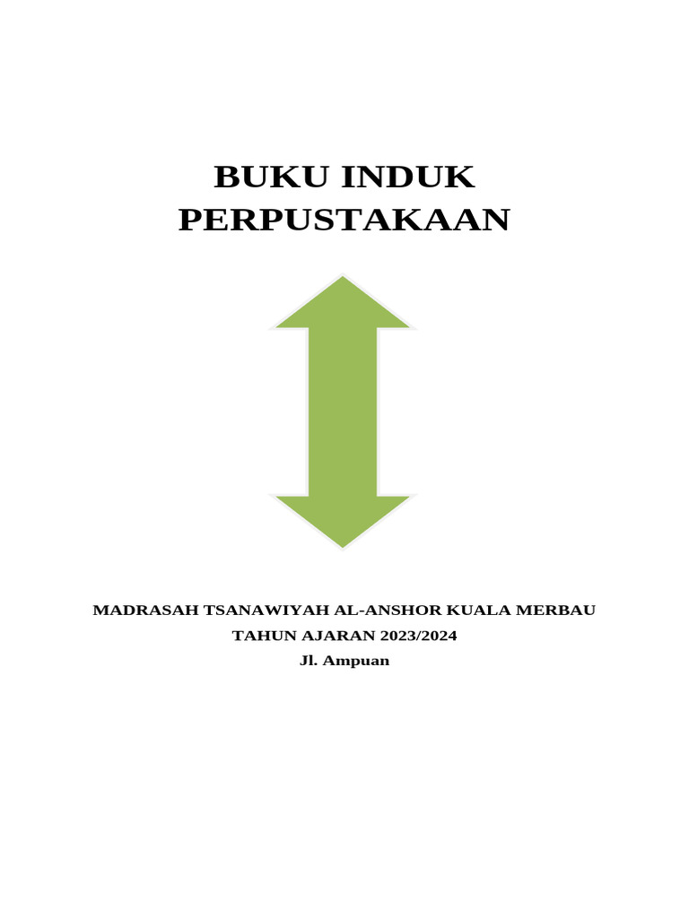 Buku Induk Perpus | PDF