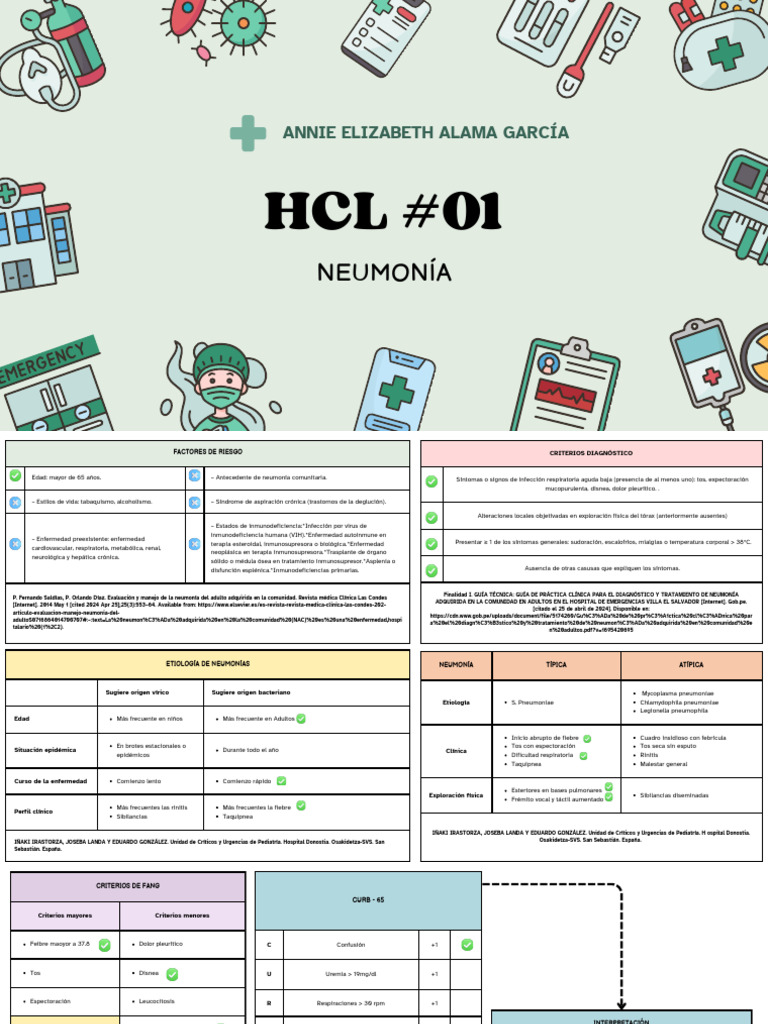 HCL - Semio | PDF | Neumonía | Insuficiencia cardíaca
