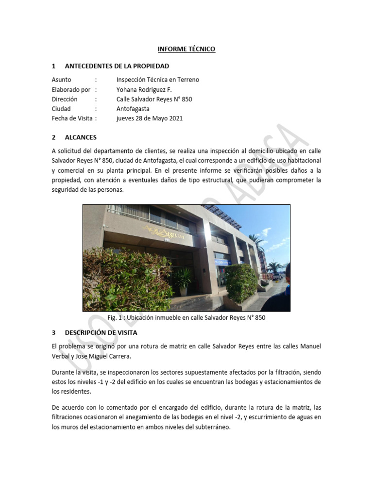 Ite-Salvador Reyes #850 | PDF | Agua | Ingeniería de Edificación